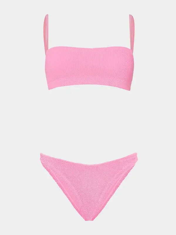 Hunza G Gigi Bikini | | Original Crinkle™ Swimwear - Bubblegum