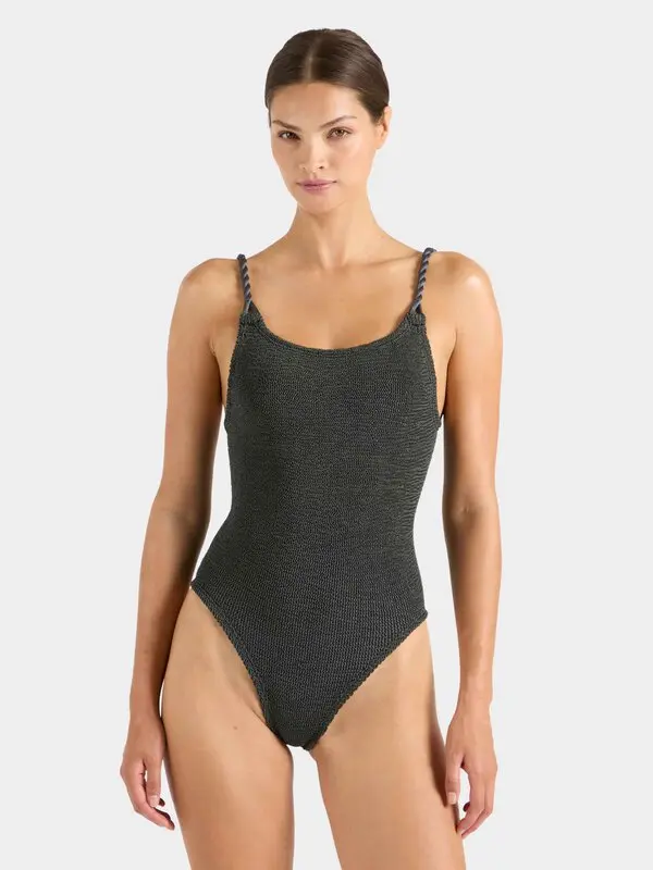 Hunza G Camille Swim - Metallic Graphite