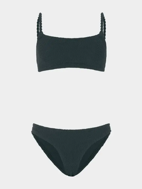 Hunza G Phoebe Bikini - Metallic Graphite