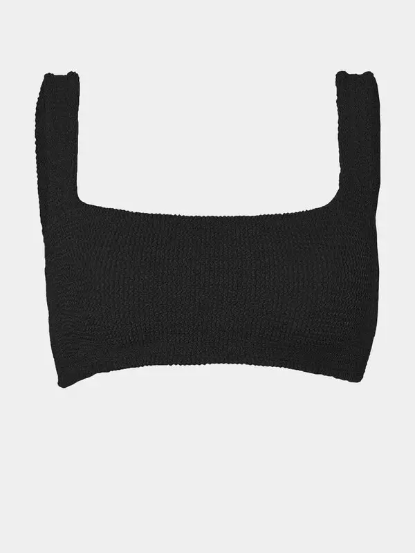 Hunza G Xandra Bikini Top - Black
