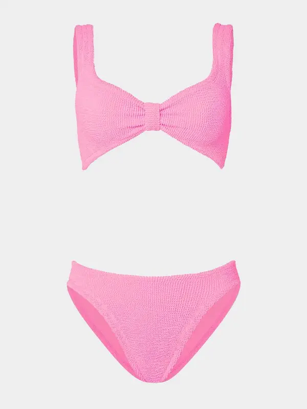 Hunza G Bonnie Bikini | | Original Crinkle™ Swimwear - Bubblegum