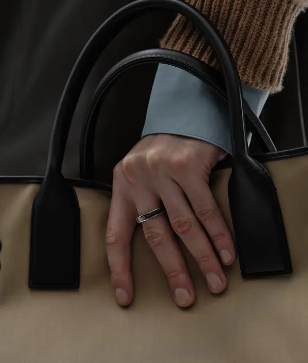 Bottega Veneta Sterling Ring - Espresso