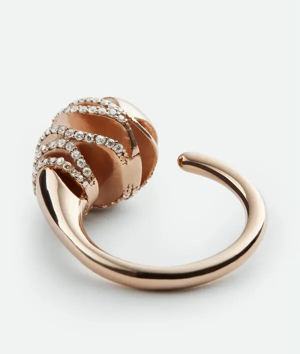 Bottega Veneta Drop Ring - White