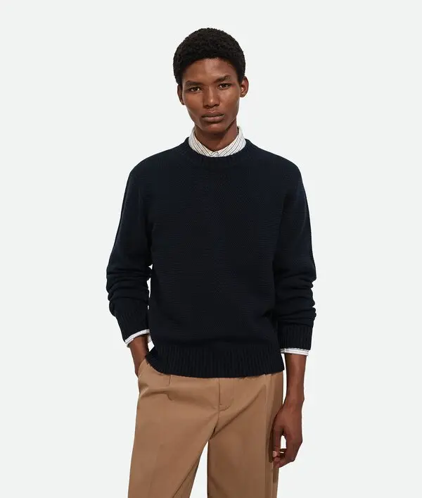 Bottega Veneta Cashmere Jumper - Navy