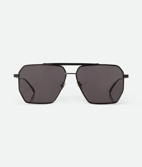 Bottega Veneta Tortoiseshell Sunglasses - Black/grey