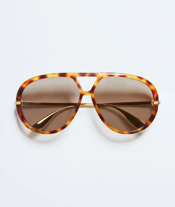 Bottega Veneta Tortoiseshell Sunglasses - Havana/brown