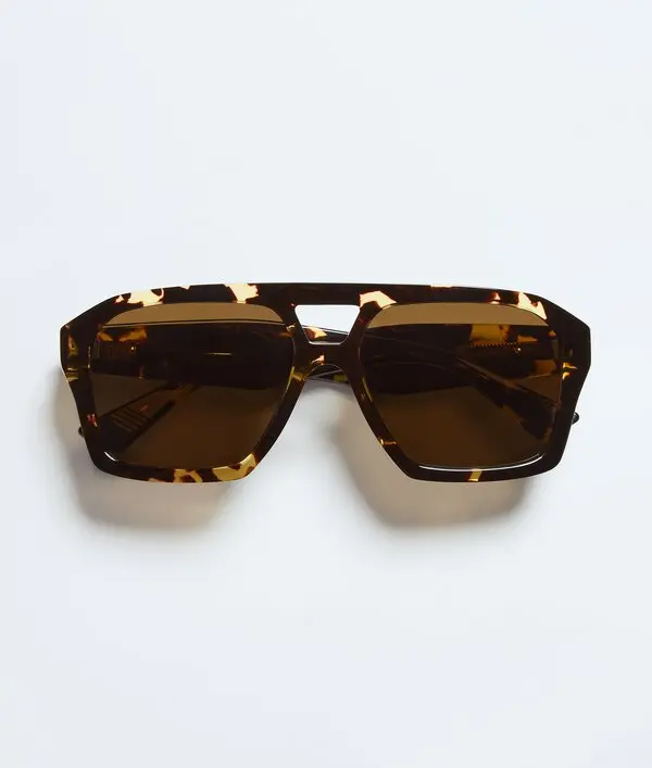 Bottega Veneta Tortoiseshell Sunglasses - Havana/brown
