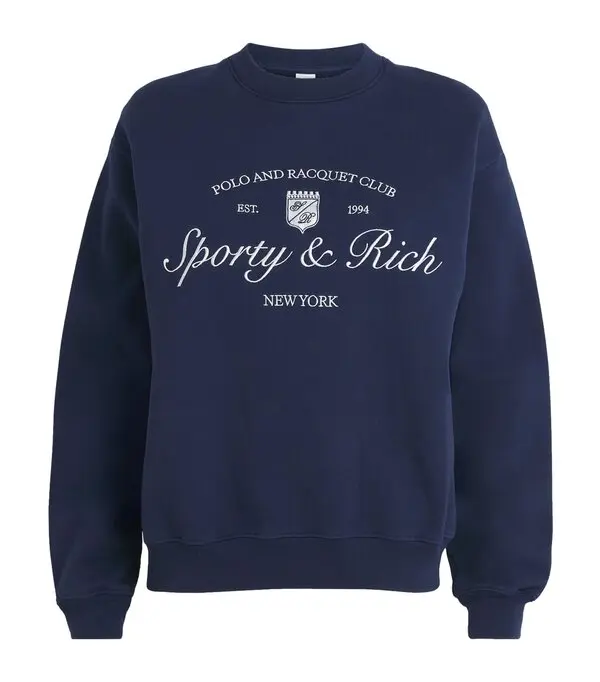 Sporty & Rich Syracuse Embroidered Sweatshirt