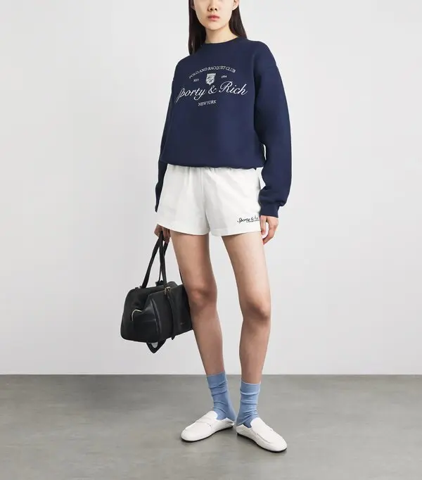 Sporty & Rich Syracuse Embroidered Sweatshirt