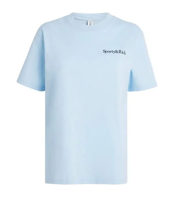 SPORTY & RICH Play Tennis T-shirt - Blue