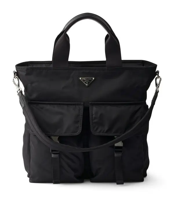 Prada Re-nylon Explore Tote Bag - Black