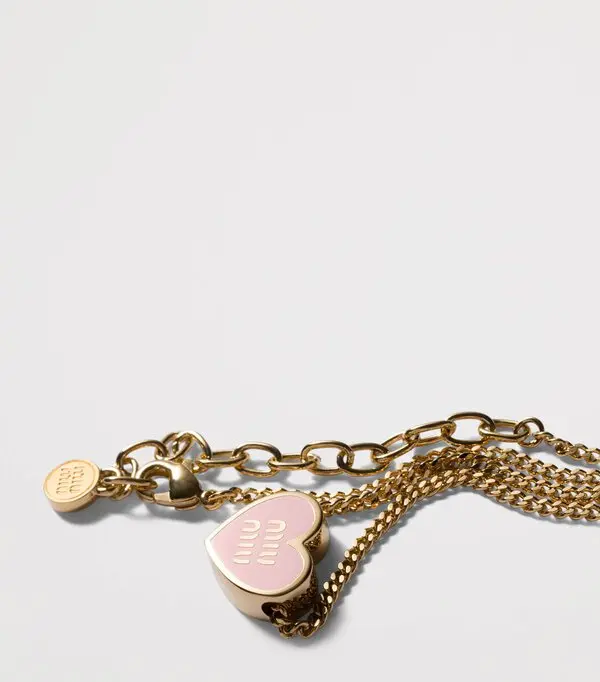Miu Miu Heart Pendant Necklace