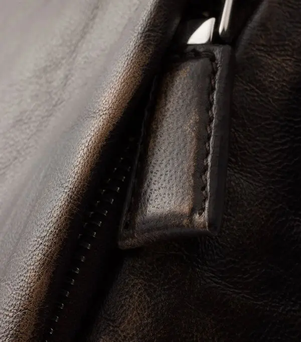 Prada Distressed Leather Cross-body Bag