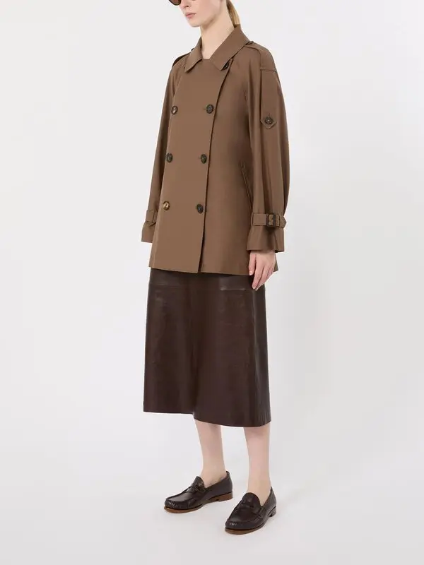 Max Mara Water-repellent Short Trench Coat