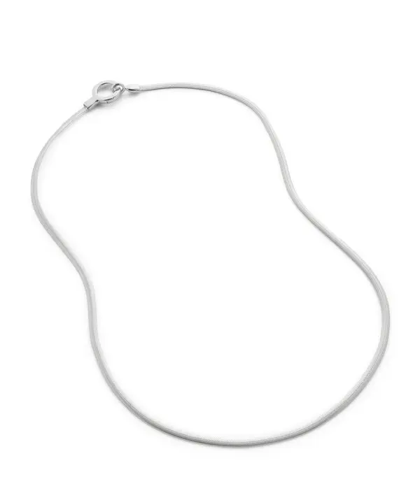 Monica Vinader Sterling Snake Chain Necklace - Silver