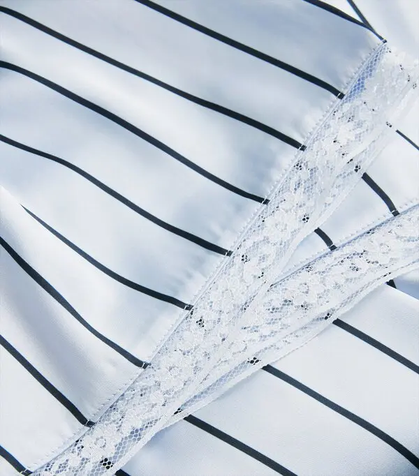 SKIMS Woven Shine Stripe Pyjama Bottoms