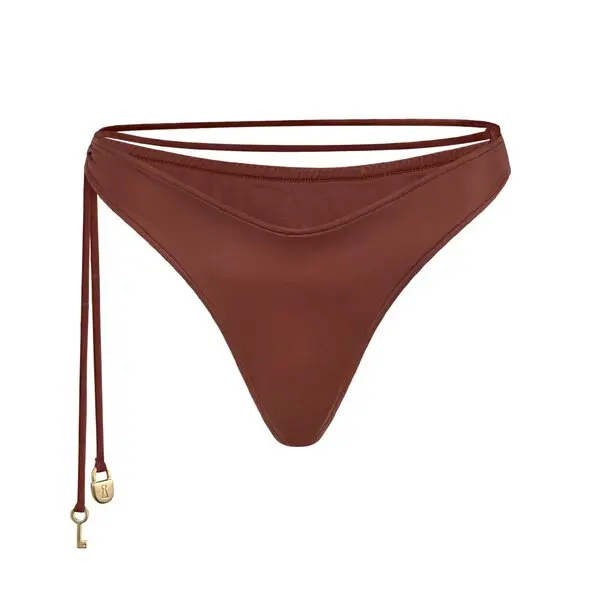 BIANCA RESORTWEAR Lulu Swim Bottom In Chestnut - Brown
