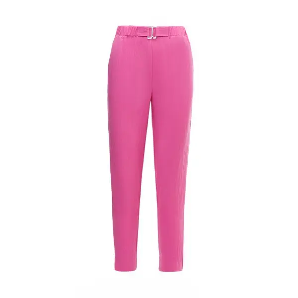 NISSA Belted Viscose Pants