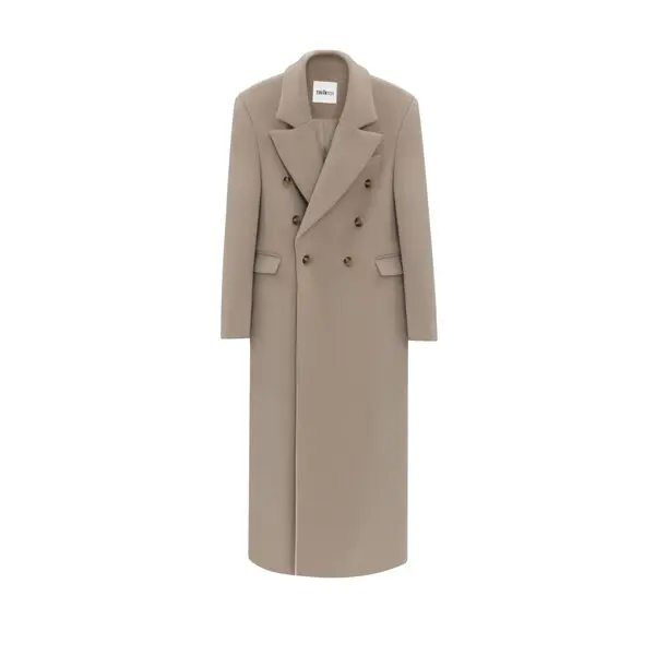 MOHEM Essence Cashmere Coat In Beige - Brown