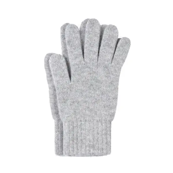 PAUL JAMES KNITWEAR Cashmere Vivaan Gloves Light Grey - Silver