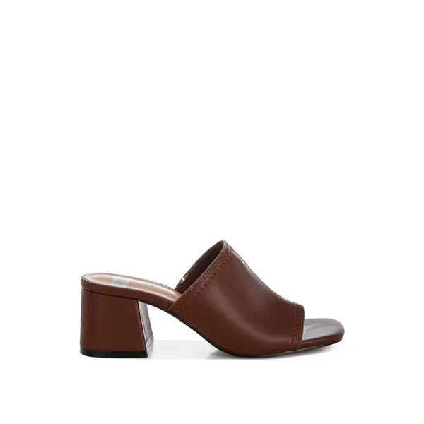 RAG & CO Wuling Slip-on Soft Leather Heels In By