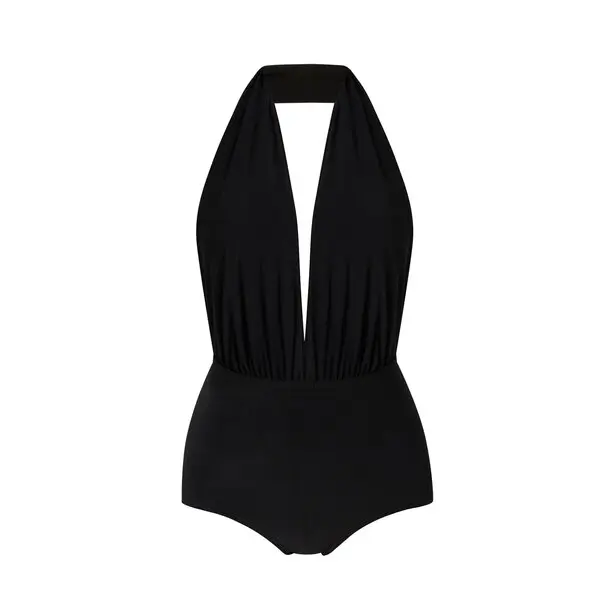 LIA ARAM Halterneck Micro Jumpsuit - Black
