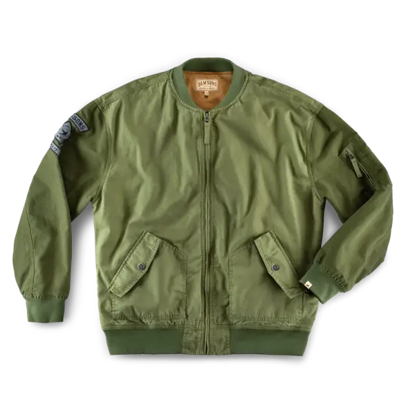 &SONS TRADING CO Damsons Cali Bomber Jacket Army - Green