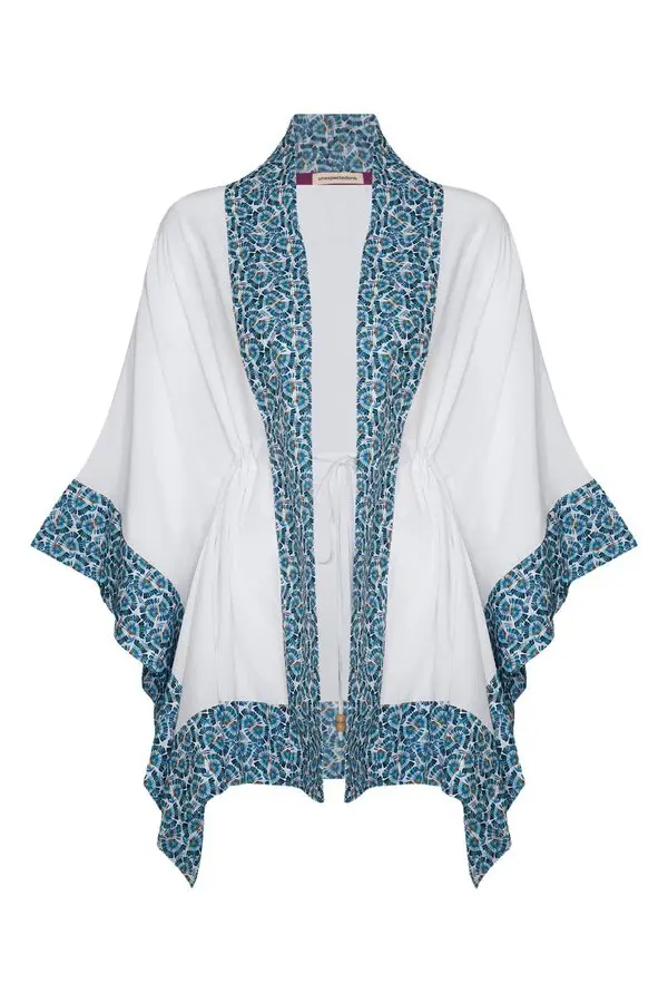 UNEXPECTEDONE Summer Queen Kimono Chance ’s Natural Fabric Kimono - White