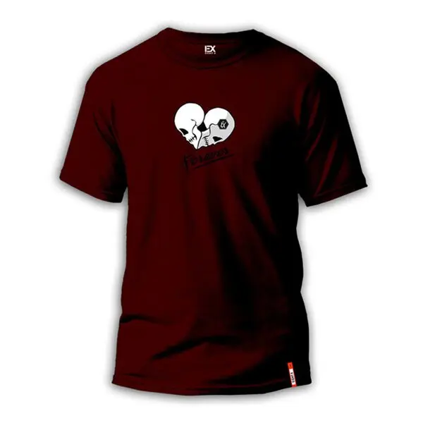 EIGHT X Immortal Street T-shirt Burgundy - Red