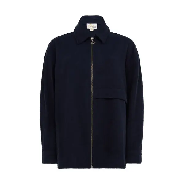 HAY LIFE Zip Through Jacket Navy - Blue