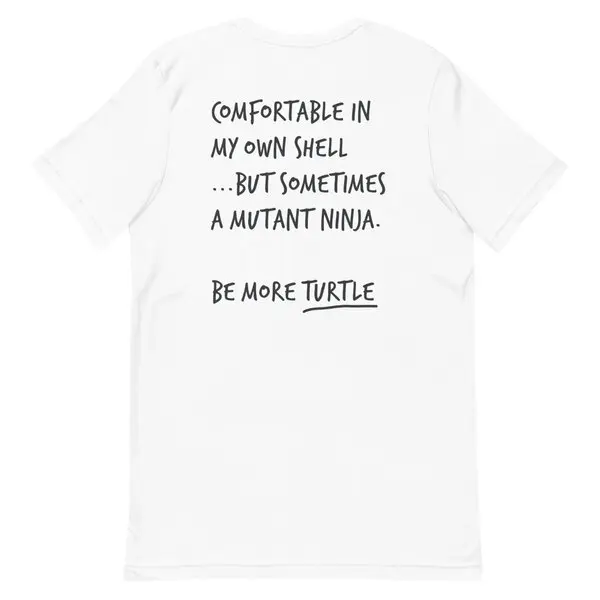 ANCHOR & CREW Think Ocean Turtle Aspirations Cotton Embroidered T-shirt - White