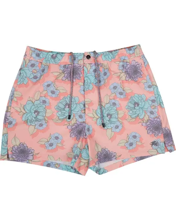 LORDS OF HARLECH Quack Flower Bed Swim Short - Pink