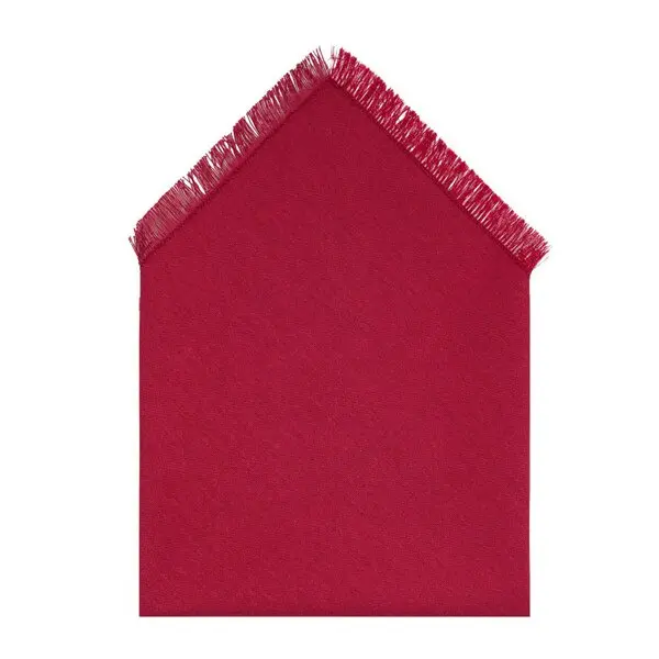 KM HOME COLLECTION Burgundy Cotton Napkins Set Of Two Christmas Collection - Red