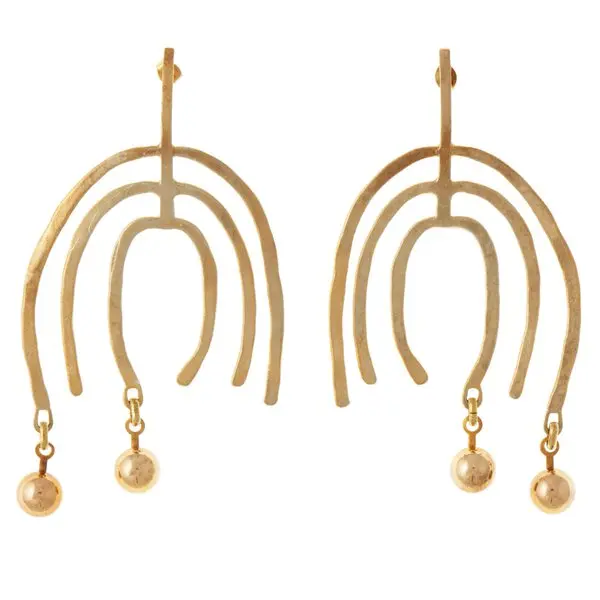 CASTLECLIFF Bridge Earring - Gold