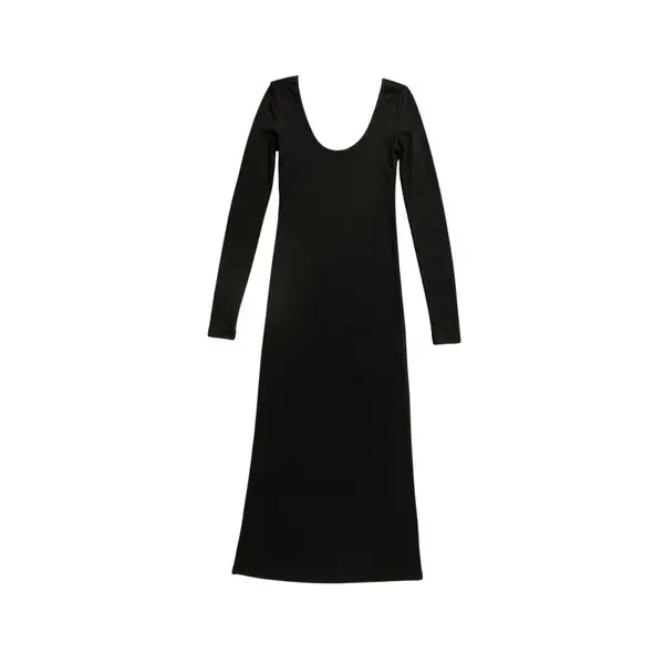 YORSTRULY Merino Curve Dress - Black
