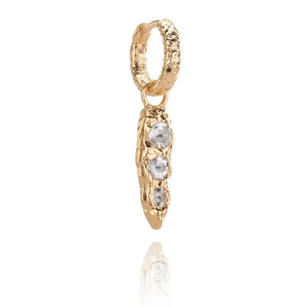 AARIA LONDON Iris Molten Spike Earring Charm - Gold