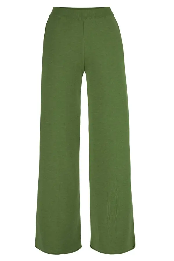 SALANIDA Bene Merino Wide Pants Olive - Green
