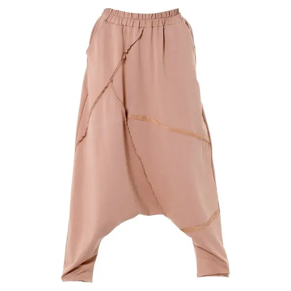 METAMORPHOZA Neutrals Relaxed Drop-crotch Trousers - Beige