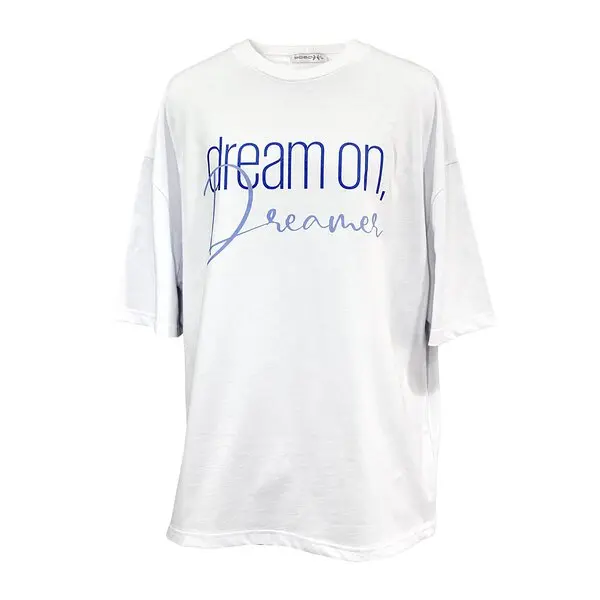 MAISON BOGOMIL Blue / White T-shirt Dream On Dreamer In Blue - Blue/white