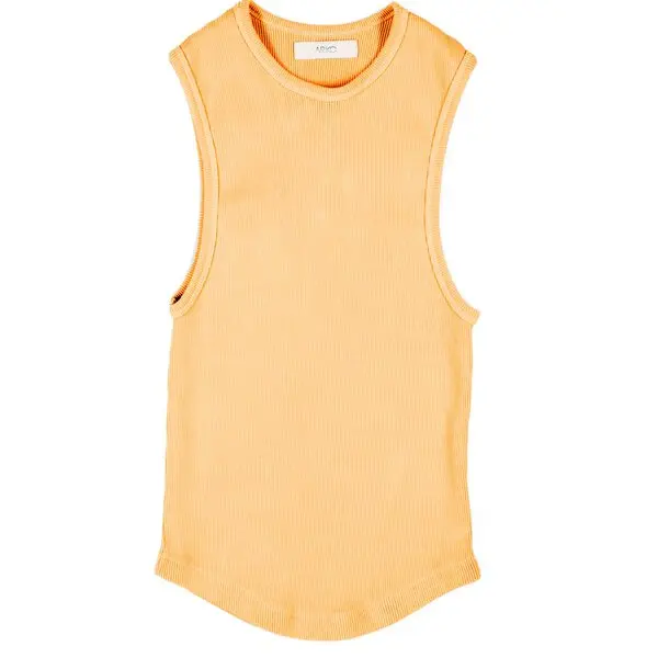 ARIKO Sunrise Yellow Scallop Tank - Gold
