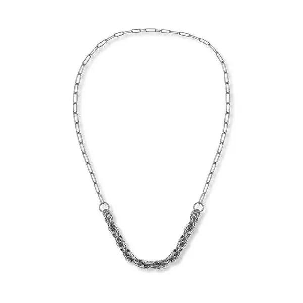 A WEATHERED PENNY Multi Chain Necklace - Silver