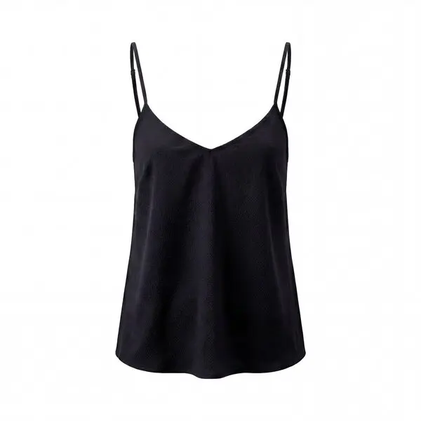 VIMISSIA Bubble Silk Camisole - Black