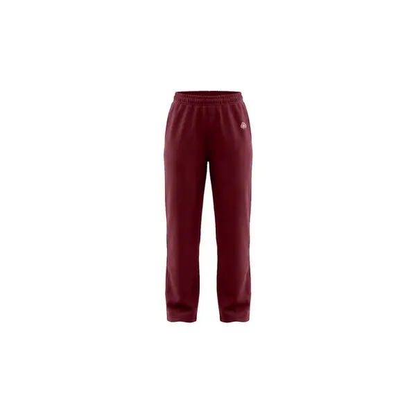 BE ATHLETICA Purple / Red Varsity Athletica Wide-leg Pants Garnet - Purple/red