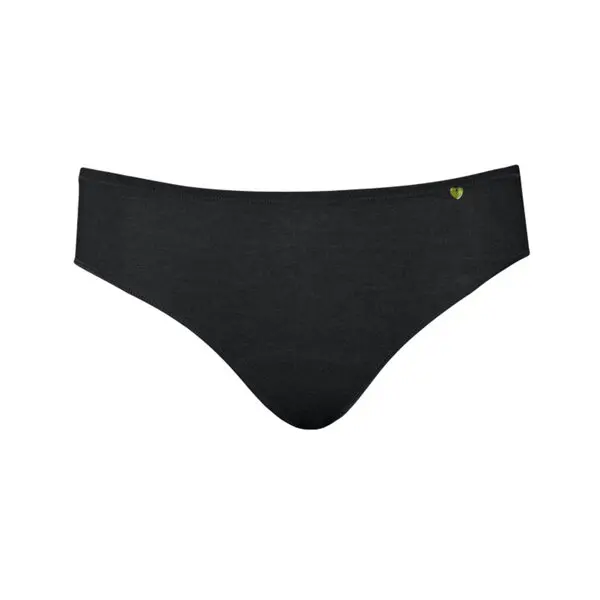 ZD ZERO DEFECTS Mid-rise Diana Briefs In Soy Fiber Breathable & Antibacterial Color - Black