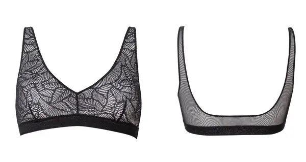 BOTT LINGERIE Soft Lace Bralette La Teuf Shadow - Black