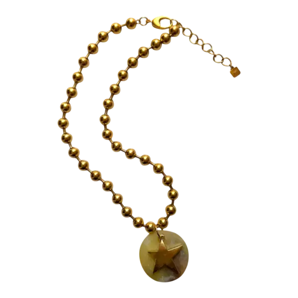 SCCOLLECTION Levi Star & Shell Necklace - Gold