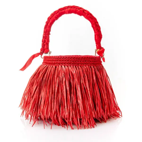 SPEIRA Bucket Raffia - Red