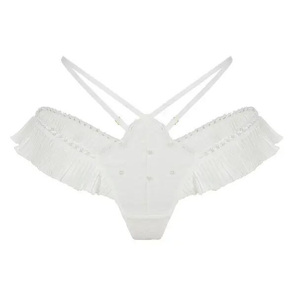 EMPRESS MIMI Ama String With Pearl Details - White