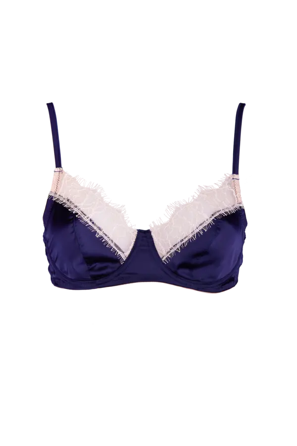 NOBLESSE OBLIGE Navy Luna Bra - Blue