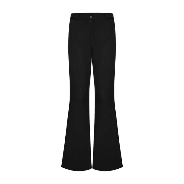 PCFG Striped Woven Flare Pant - Black